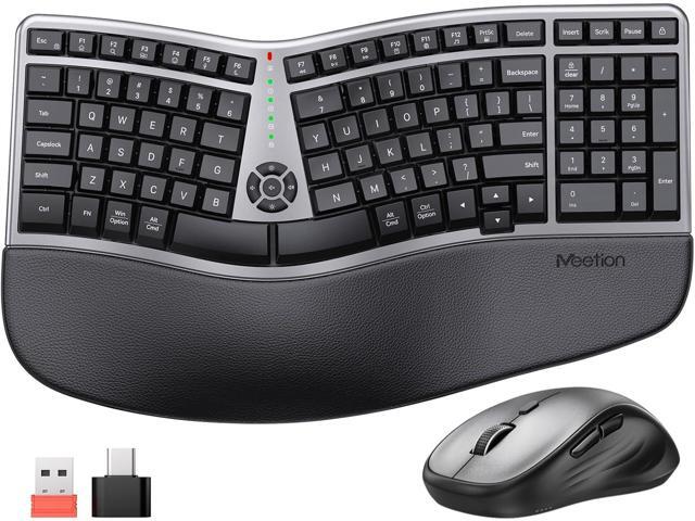 Click here for MEETION Ergonomic Wireless Keyboard and Mouse Comb... prices
