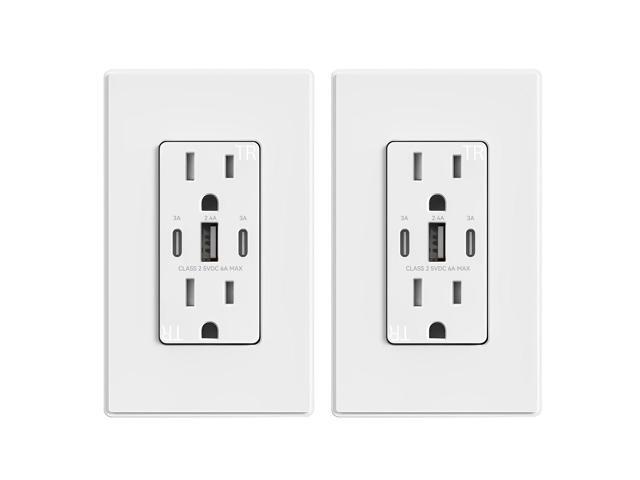 Click here for ELEGRP USB Outlets  30W 6.0 Amp USB C Outlets Rece... prices
