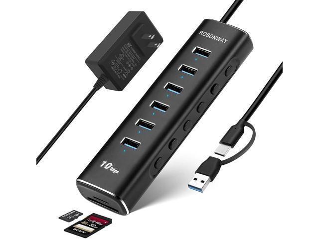 Click here for Rosonway 8 Ports Powered USB 3.2/USB C Hub with 6... prices
