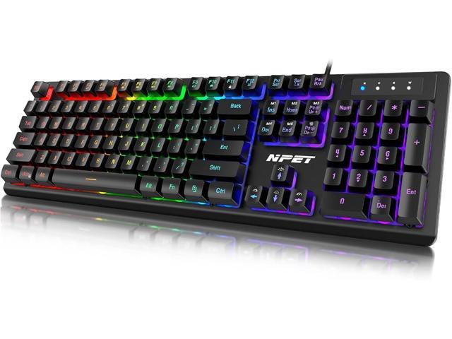 Click here for NPET K10 Wired Gaming Keyboard  LED Backlit  Spill... prices