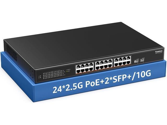 Click here for YuanLey 26 Port 2.5G PoE Switch Unmanaged  24 x 2.... prices