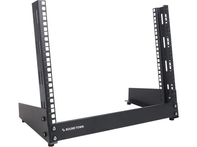 Click here for Sound Town 8U 2-Post Desktop Open-Frame Rack  for... prices