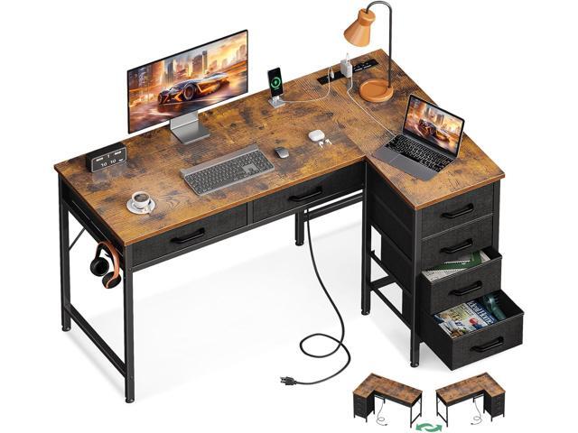 Click here for Coleshome 42 Inch L Shaped Desk with Drawers  Comp... prices