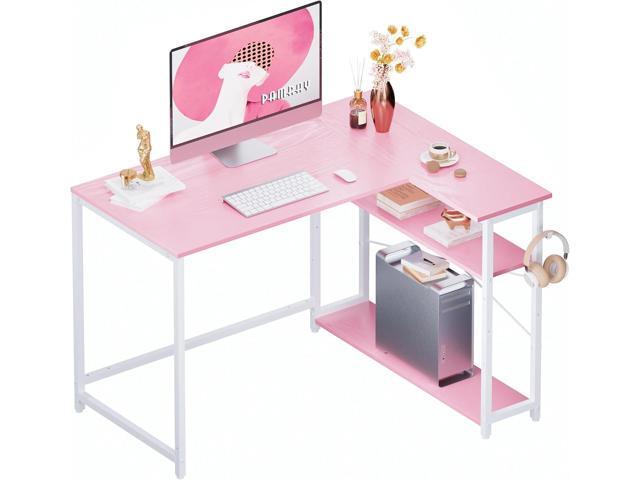 Click here for Pamray 43 Inch L Shaped Computer Desk with Reversi... prices