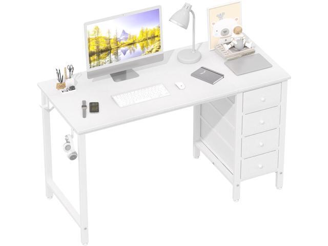 Click here for Lufeiya White Computer Desk with Fabric Drawers  4... prices