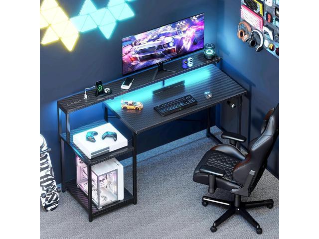 Click here for AODK Computer Desk  56 Inch Gaming Desk with Led L... prices