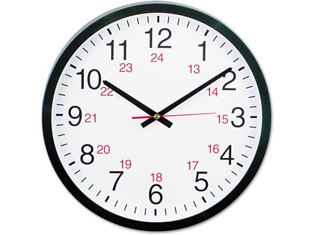 Click here for Universal 10441 - 24-Hour Round Wall Clock  12.5in... prices