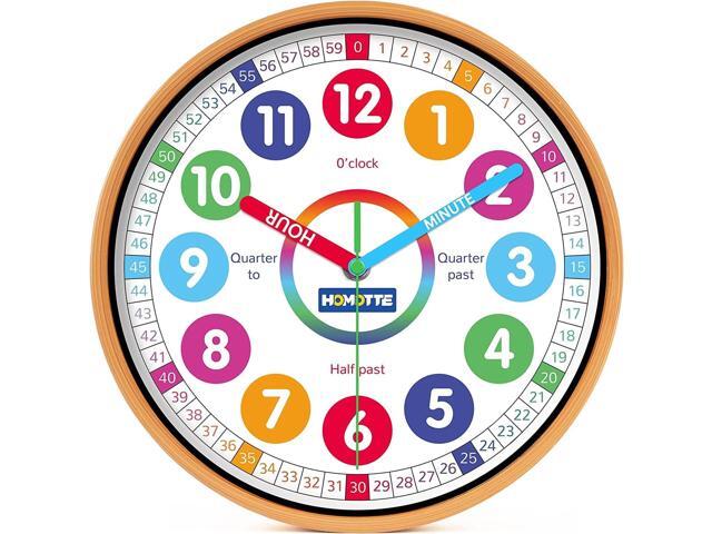 Click here for Kids Wall Clock for Bedroom  10 Inch Round Multi-C... prices
