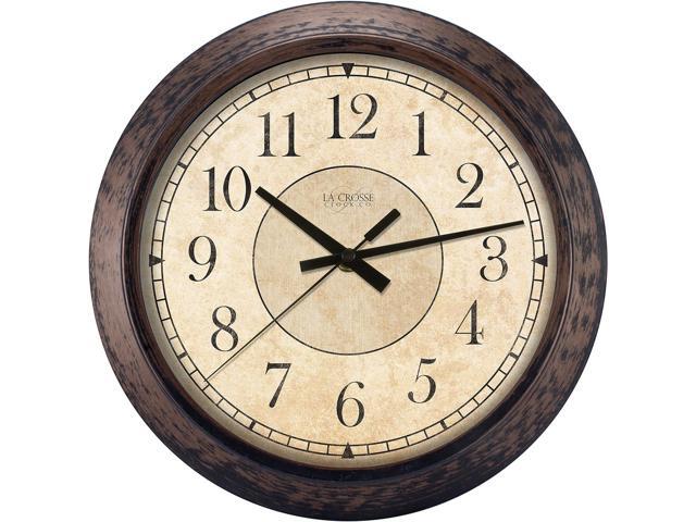 Click here for LaCrosse 404-2635 Analog Wall Clock  14  Rustic Br... prices