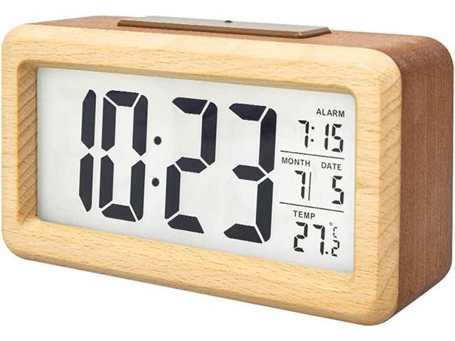 Click here for everwood Wooden Digital Battery Operated Alarm Clo... prices