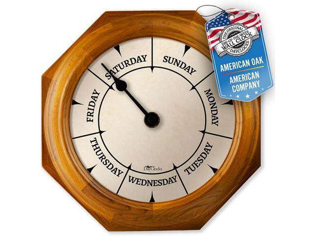 Click here for Classic Day of The Week Wall Clock with Solid Wood... prices