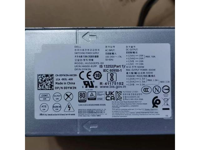 Click here for For Optipex 7000 500W Power Supply DYW3N HU500EPS-... prices