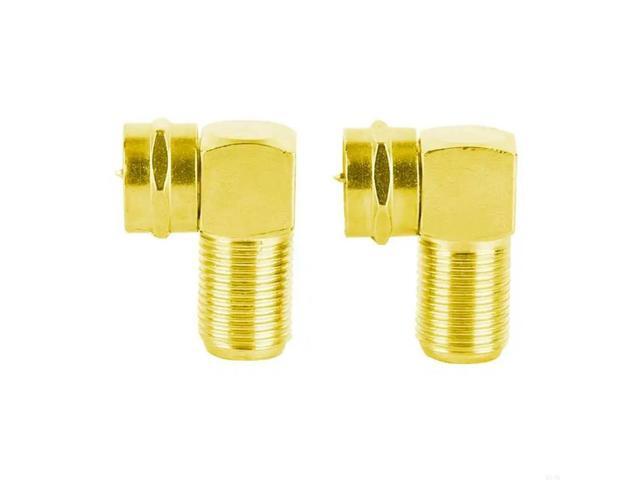 Click here for 90 Degree Coaxial Connector 2-Pack F Type Male to... prices