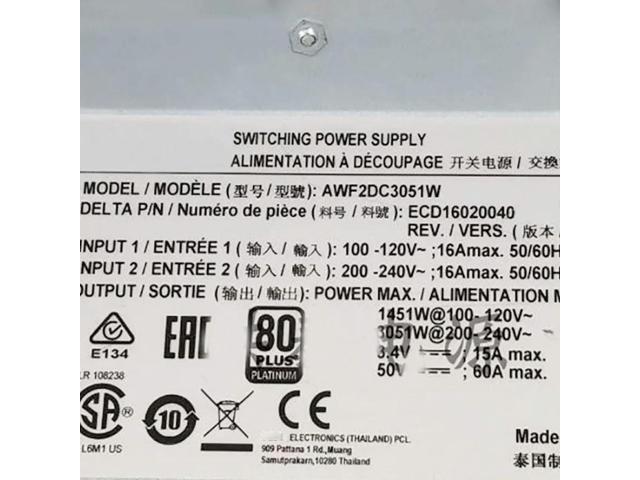 Click here for AWF2DC3051W Power Supply For Delta N77-AC-3KW 50V... prices
