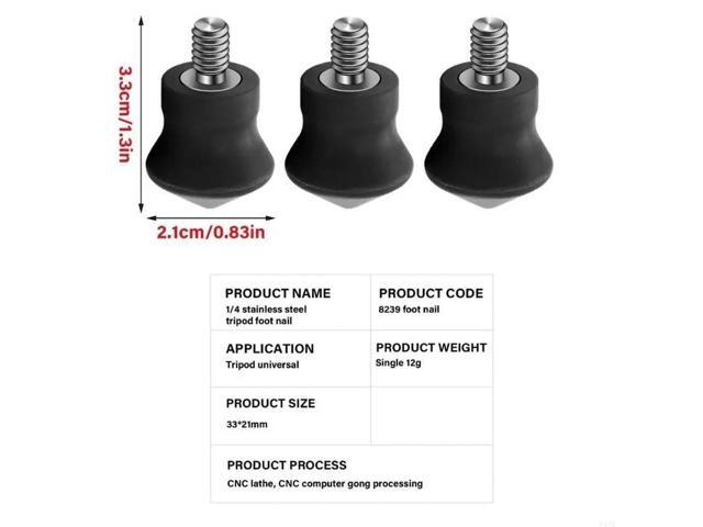 Click here for 3pcs Slip Resistant Rubber Feet Nails 1/4 Svrew Fo... prices