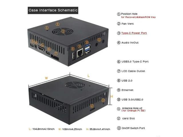 Click here for N506 Metal Enclosure Box for Orange 5 5B with Cool... prices