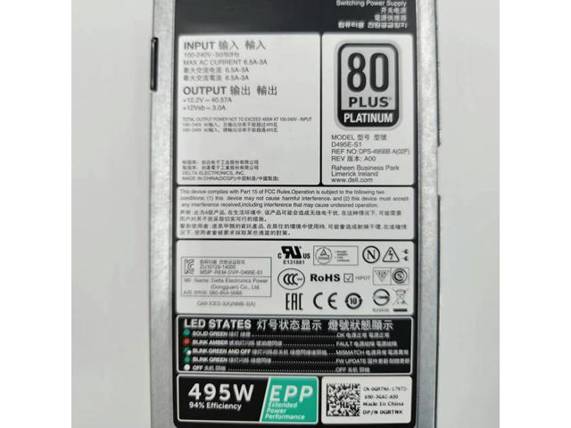 Click here for For R630 R730 T430 T630 495W Server Power Supply D... prices