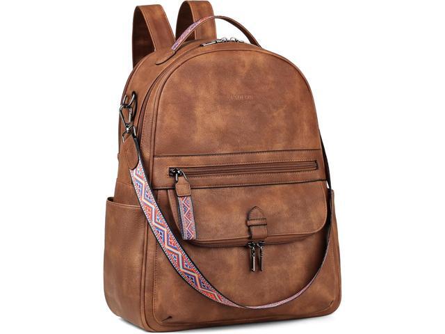 Click here for FADEON 15.6 inch Leather Laptop Backpack Purse for... prices