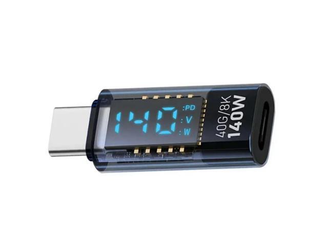 Click here for 2X USB C Adapter LED Wattage Display 140W 40Gbps 8... prices