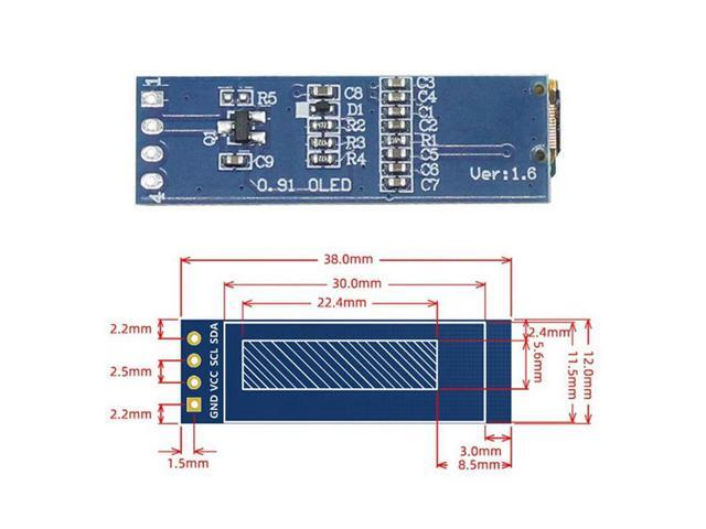 Click here for 0.91 Inch 128X32 IIC I2C White OLED LCD Display Fo... prices