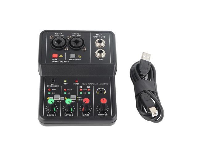 Click here for 2 Channels Audio Mixer USB 48V Phantom Power Compa... prices