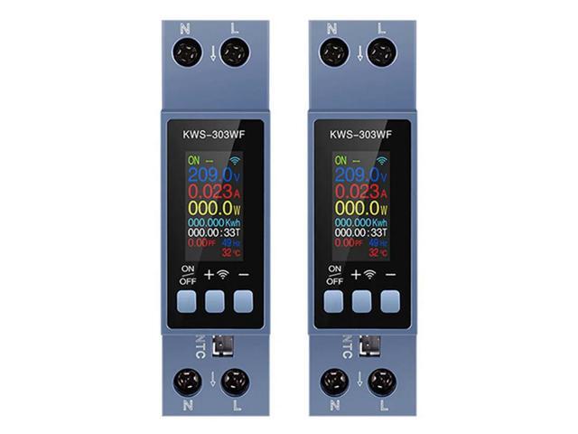 Click here for 2X TUYA Energy Meter Din Rail Mount Digital Voltme... prices