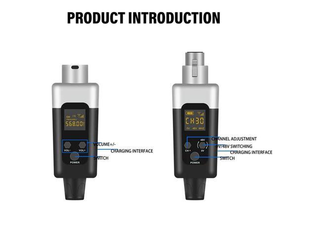 Click here for 2X 0V/48V Wireless XLR Microphone Transmitter And... prices