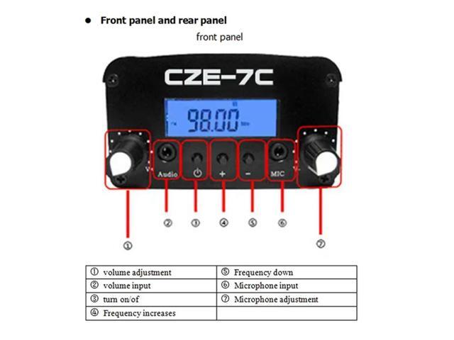 Click here for 1W 7W FM Radio Transmitter CZE-7C Wireless Booster... prices