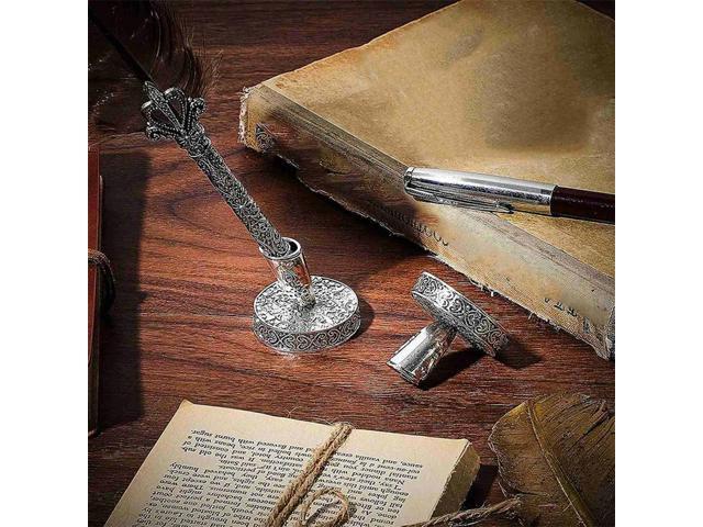 Click here for 4 Pieces Vintage Round l Feather Pen Holder Insert... prices