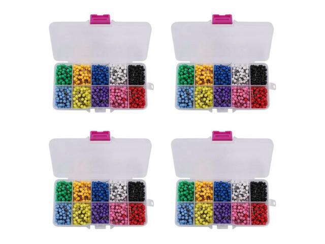 Click here for 4000 Pcs Map Tacks Push Pins Plastic Head With Ste... prices