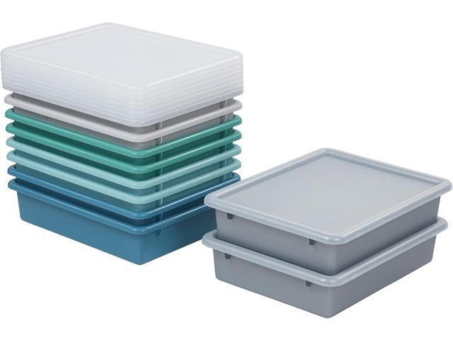Click here for ECR4Kids Letter Size Tray with Lid  Storage Bin  C... prices