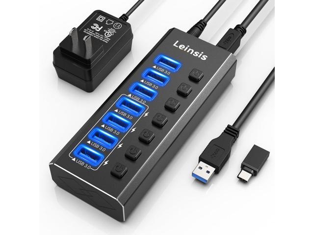 Click here for Powered USB Hub 3.0  Leinsis 7-Port USB 3.0 Hub [D... prices
