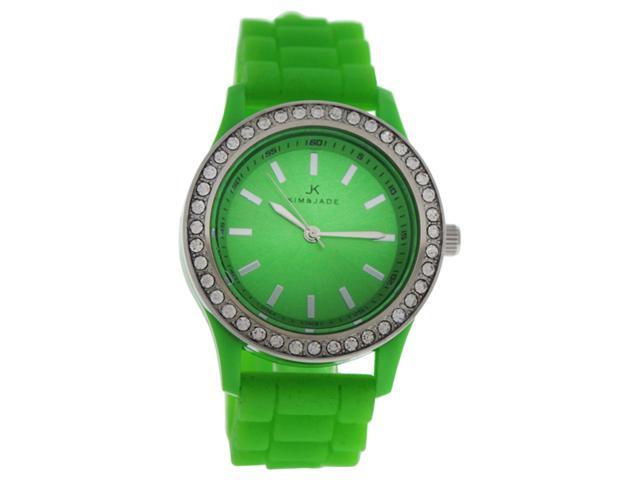 Click here for 2032L-GN Green Silicone Strap Watch by Kim & Jade... prices