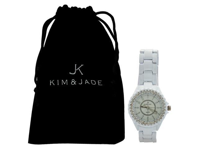 Click here for 2033L-WS White Stainless Steel Bracelet Watch by K... prices