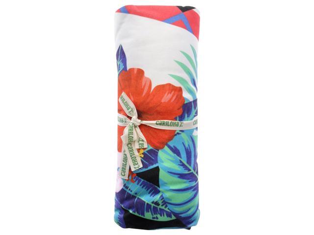 Click here for Round Bamboo Beach Towel - Floral Stripe by Carilo... prices