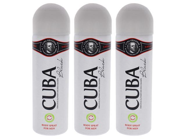 Click here for Cuba Black by Cuba for Men - 6.6 oz Body Spray - P... prices