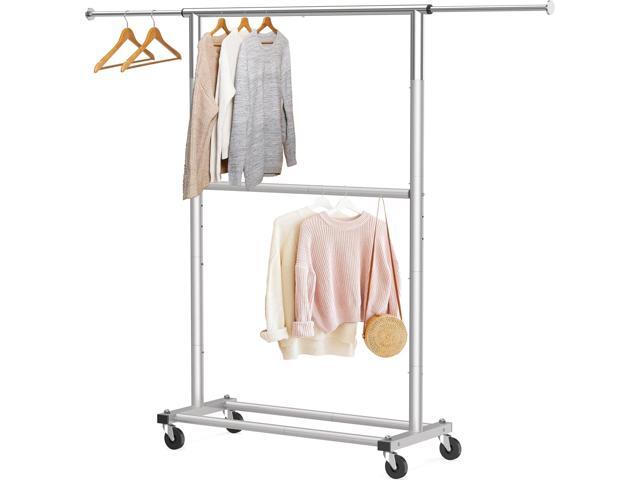 Click here for SIMPLE HOUSEWARE Double Rod Garment Rack  Grey prices