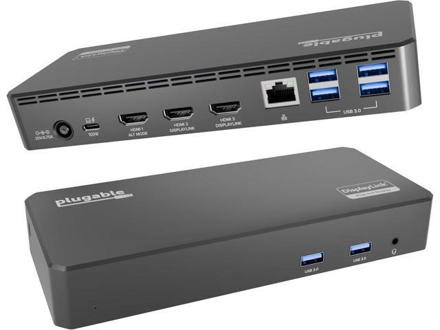 Click here for Plugable USB C Triple Display Docking Station with... prices