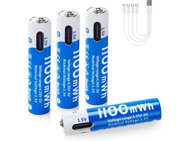 Click here for Rechargeable Lithium AAA Batteries 4 Pack  1100mWh... prices