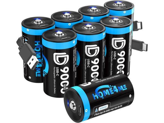 Click here for Rechargeable D Batteries 8 Pack  9000mWh Lithium D... prices