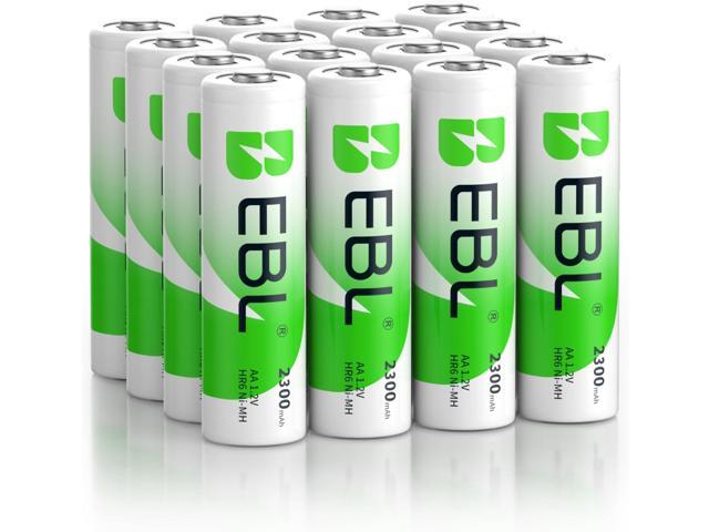 Click here for EBL Pack of 16 AA Batteries Rechargeable NiMH 2300... prices