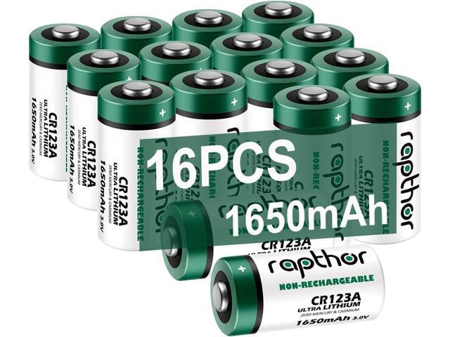 Click here for rapthor CR123A 16pack Lithium Batteries 1650mAh Hi... prices