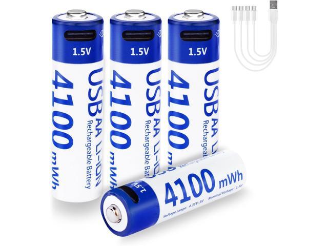 Click here for Rechargeable AA Lithium Batteries with USB-C Charg... prices