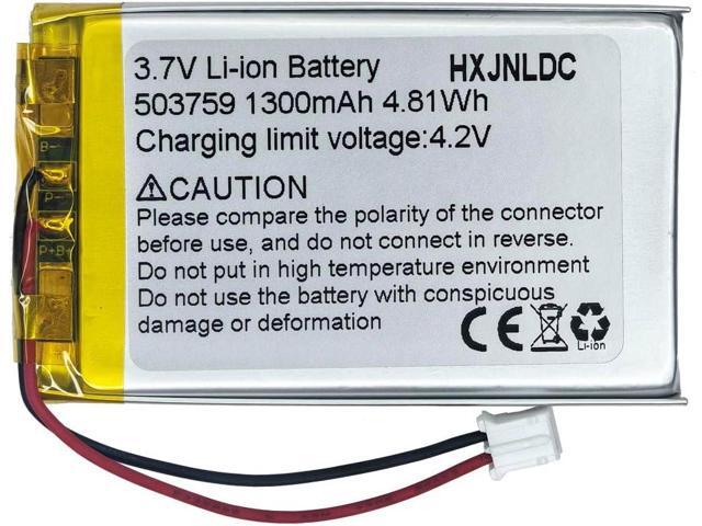 Click here for DC 3.7V 1300mAh 503759 Rechargeable Lithium Polyme... prices