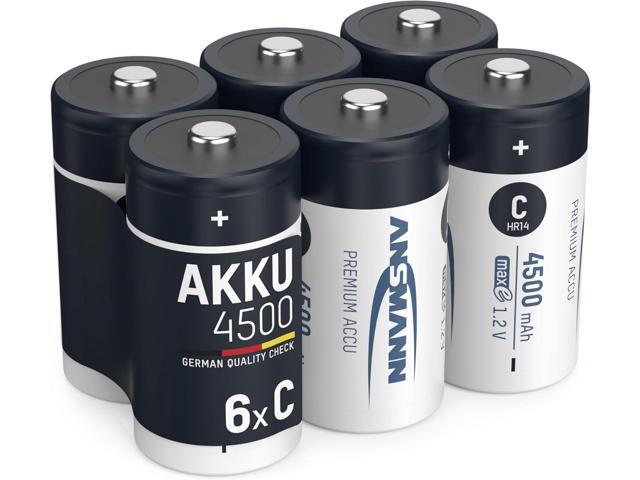 Click here for ANSMANN Rechargeable C Batteries 4500mAh maxE read... prices