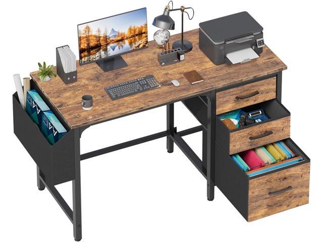 Click here for Lufeiya Computer Desk with Fabric File Drawers Cab... prices