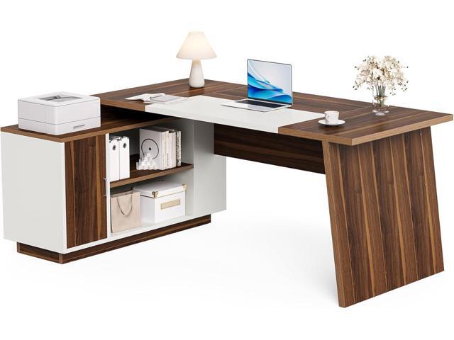 Click here for LITTLE TREE 70.5-Inch Executive Desk  Large Home O... prices