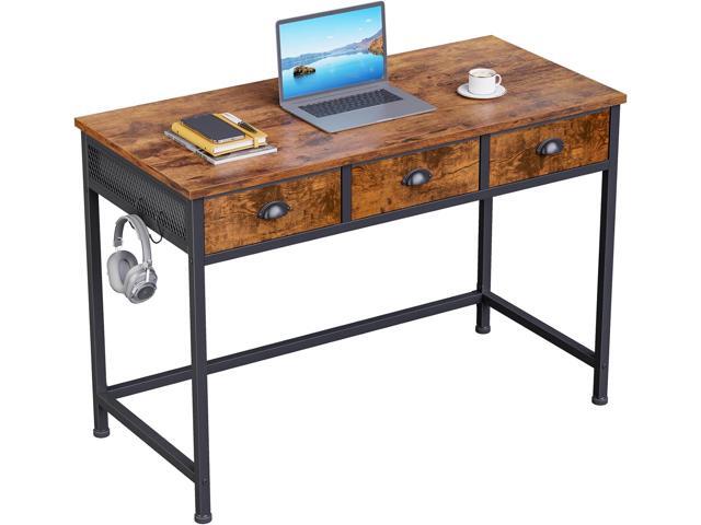 Click here for Furologee Small Computer Desk with 3 Fabric Drawer... prices