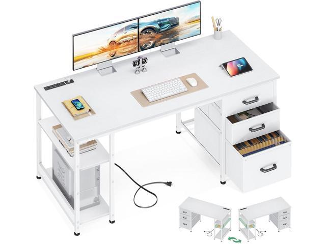 Click here for AODK 51 Inch Computer Desk with File Drawers & USB... prices