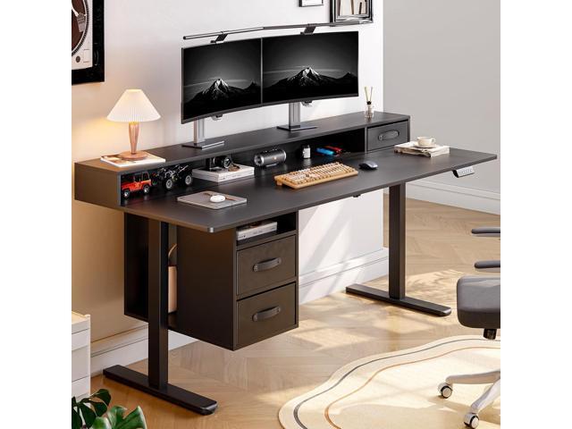 Click here for Standing Desk with Drawers  63x24 Inch Electric St... prices